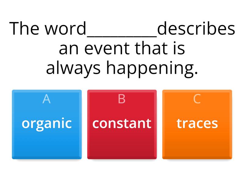 ALS3 - U8 LA Meaning from context PG: 144 - Quiz