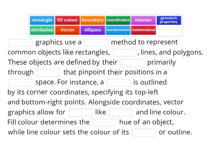 N4-N5 Computer Vector Graphics - Complete the sentence