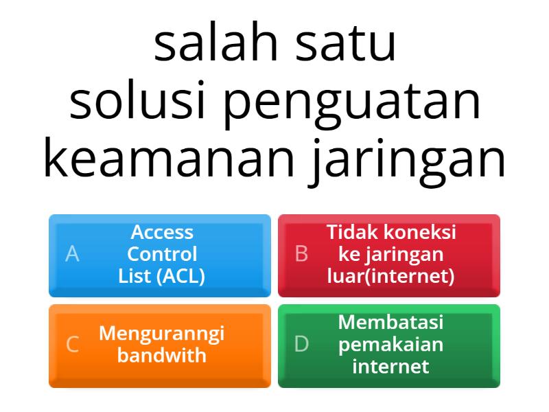 Soal UTS jaringan komputer - Kuis