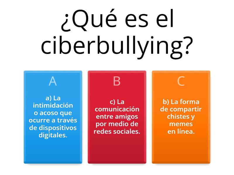 Ciberbullying - Cuestionario