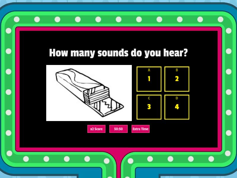 Segmenting Sounds - Gameshow quiz