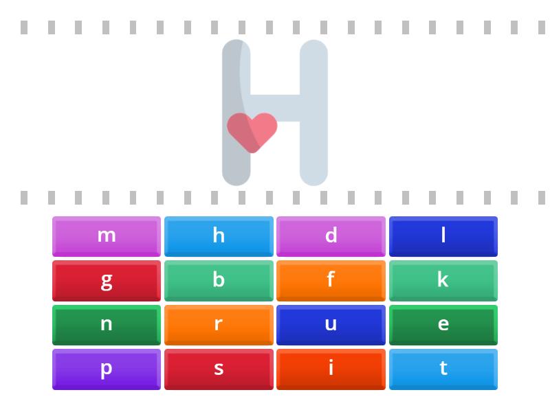 Small and big letters2 - Find the match