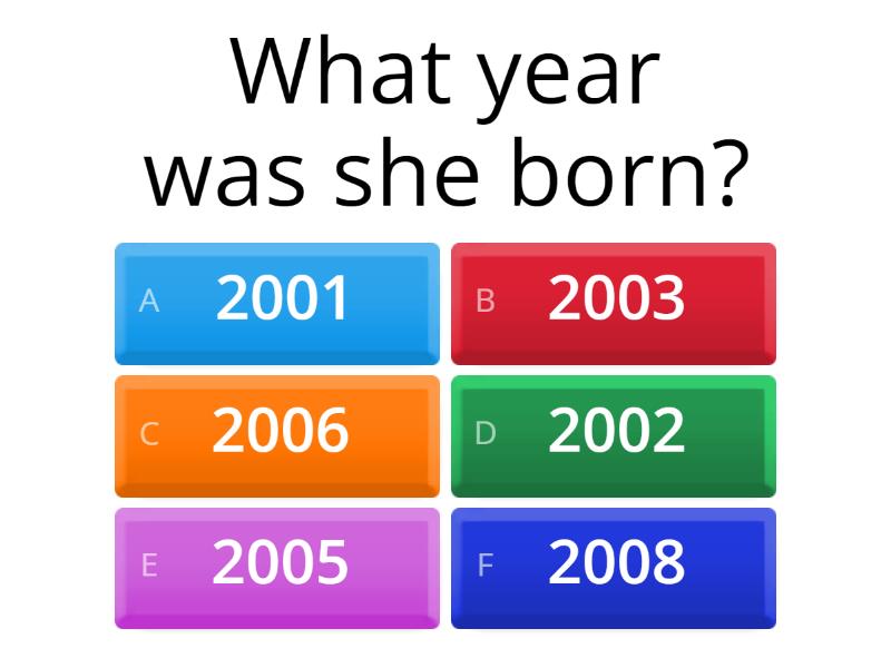 Fun Facts about Jessica - Quiz