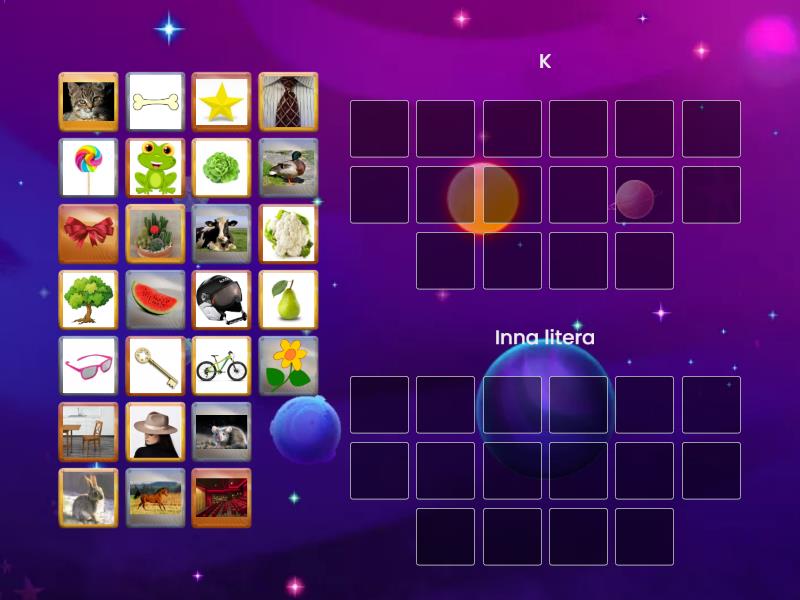 Literka K - Group sort