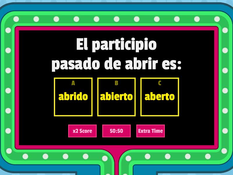 Pretérito Perfecto - Gameshow quiz