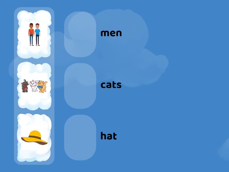 Singular and Plural Nouns - Match up
