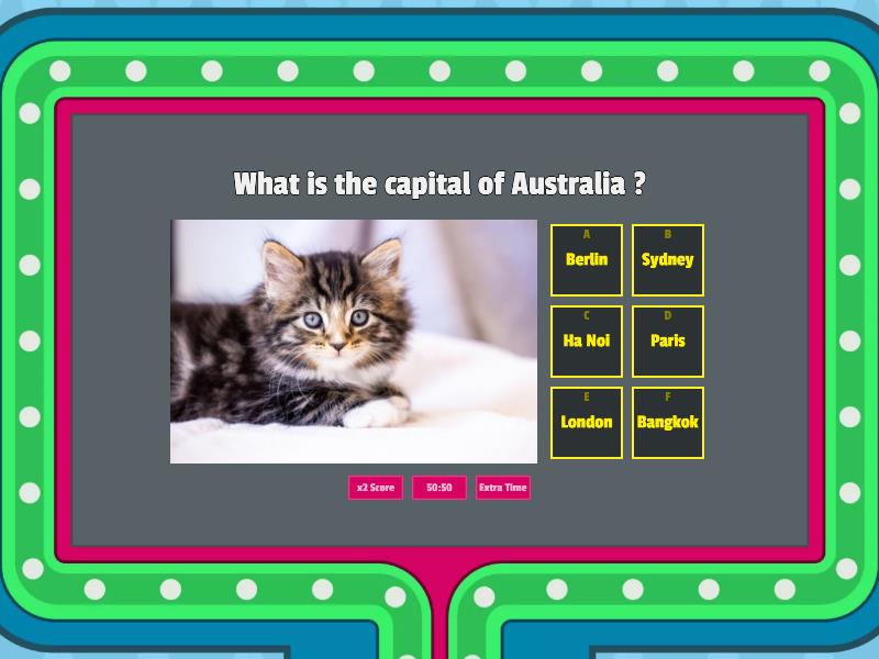 Game show quiz 1 - Gameshow quiz