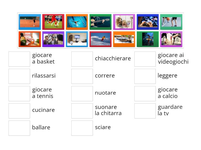 Che fai nel tempo libero? - Match up