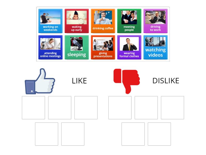 Likes and Dislikes - Group sort