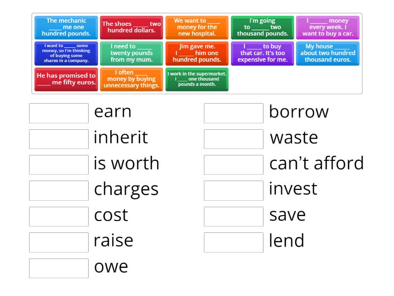 EF Inter 2A Vocabulary - Match up