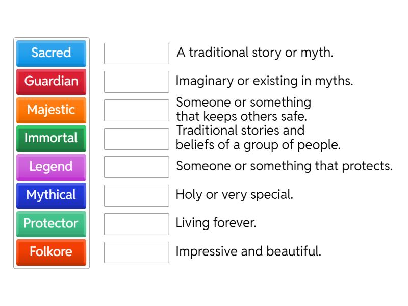 Mythical Creatures - Match up