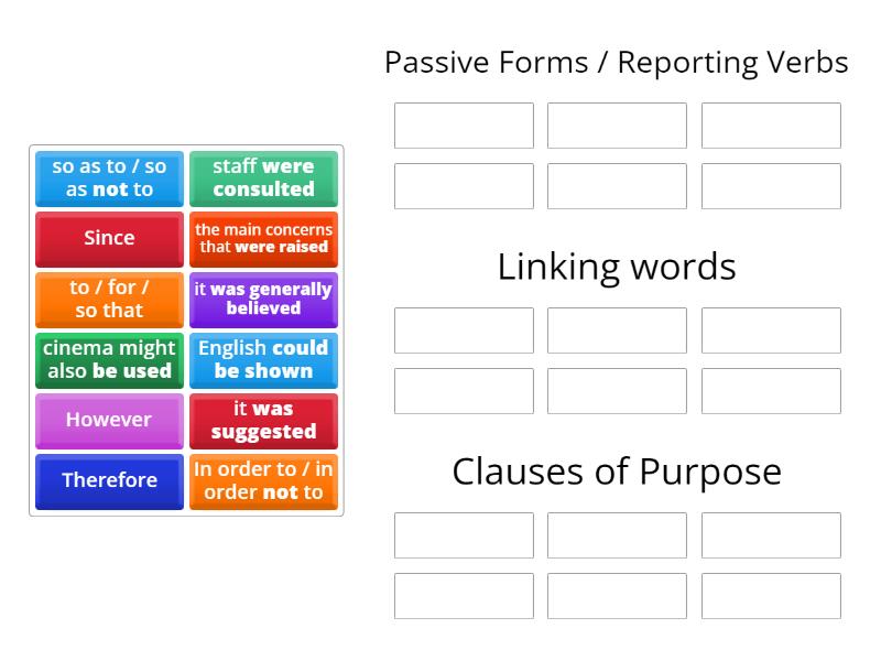 FCE Report Language - Group sort