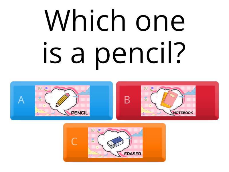 Classroom Objects - Quiz