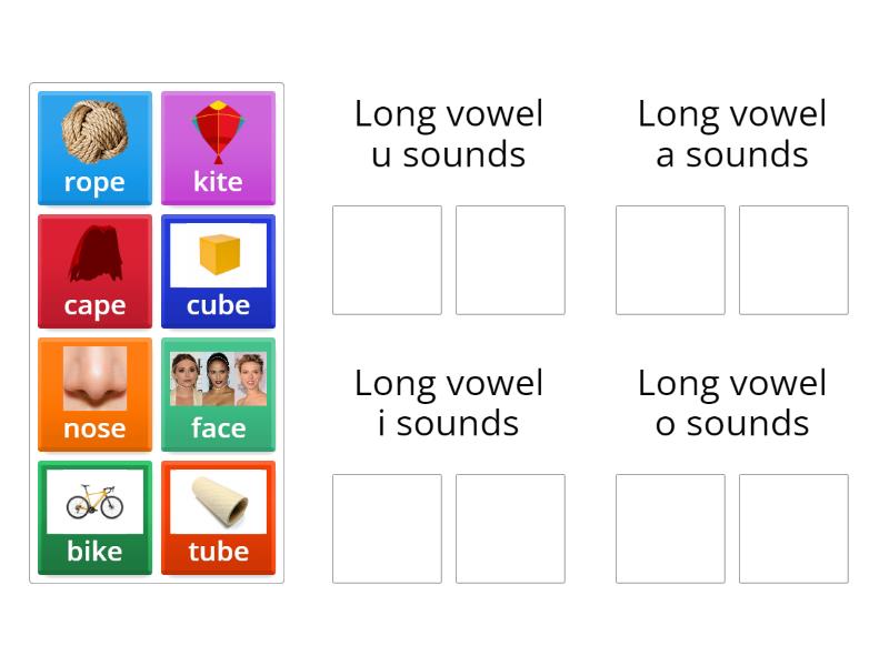 Long Vowels Sound + Magic e - Group sort