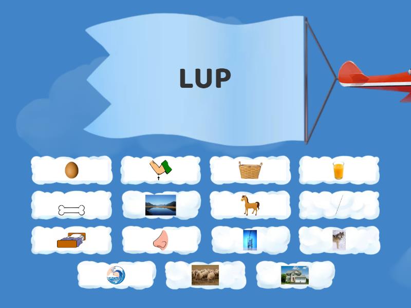 Potrivire cuvinte-imagine (citire cuvinte 3-4 litere) - Găsește perechea