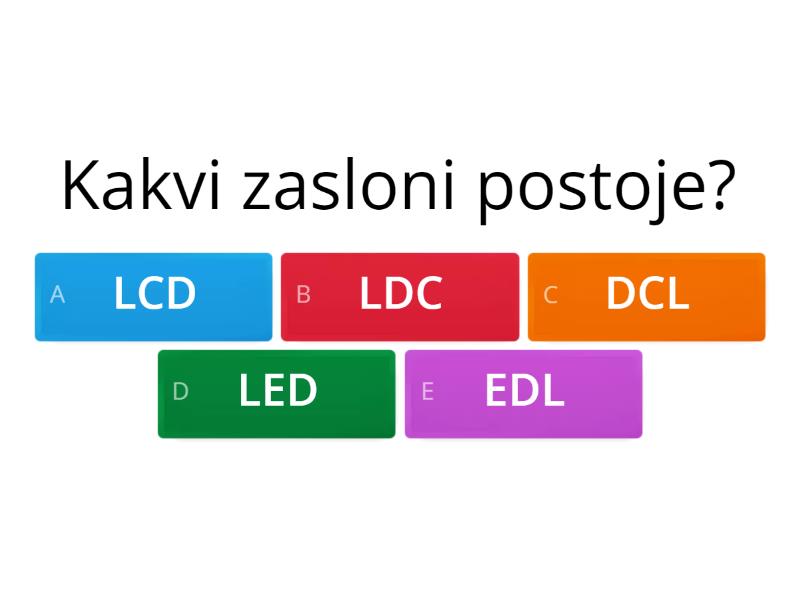 Prikaz slike na zaslonu i pisaču - Quiz