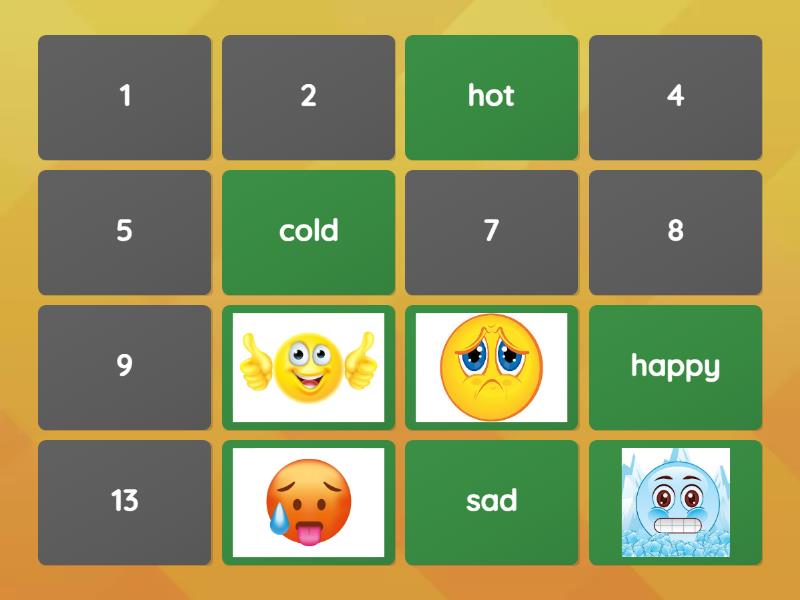 emotions - Matching pairs
