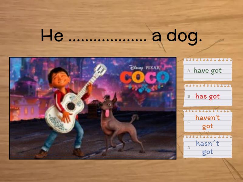 Have got - positive, negative - Kvíz