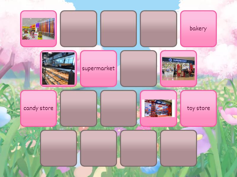 types of shops - Matching pairs