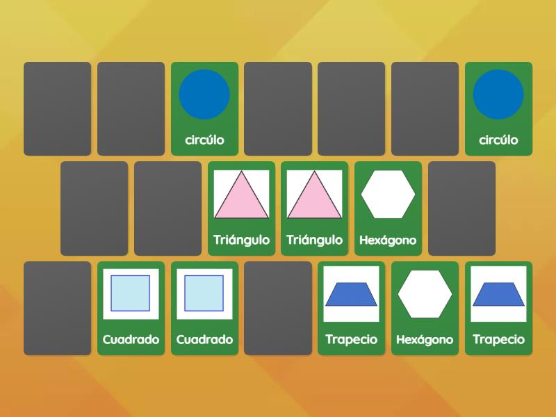 MEMORAMA DE FIGURAS GEOMÉTRICAS - Matching pairs