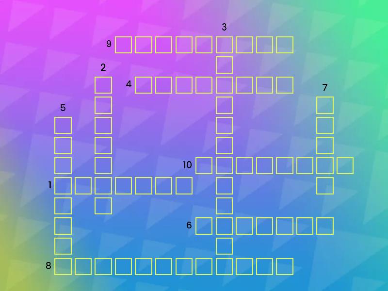 El Cuerpo Humano - Crucigrama