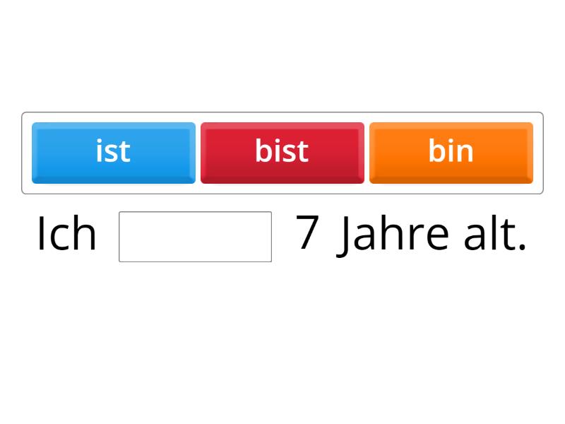 Wie alt bist du? - Complete the sentence