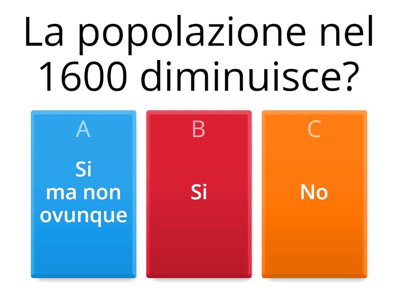 Ripasso 1600 - Quiz