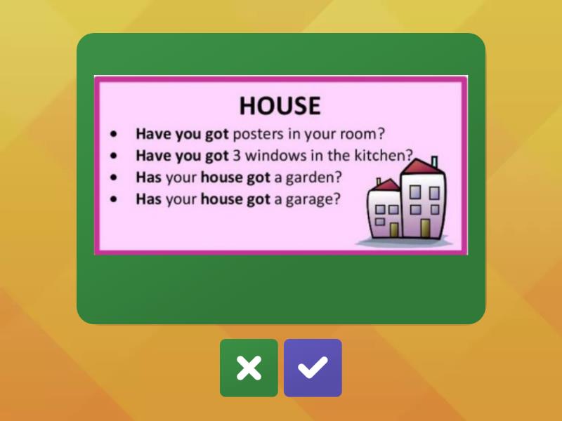 Speaking "Have/has got" - Flash cards