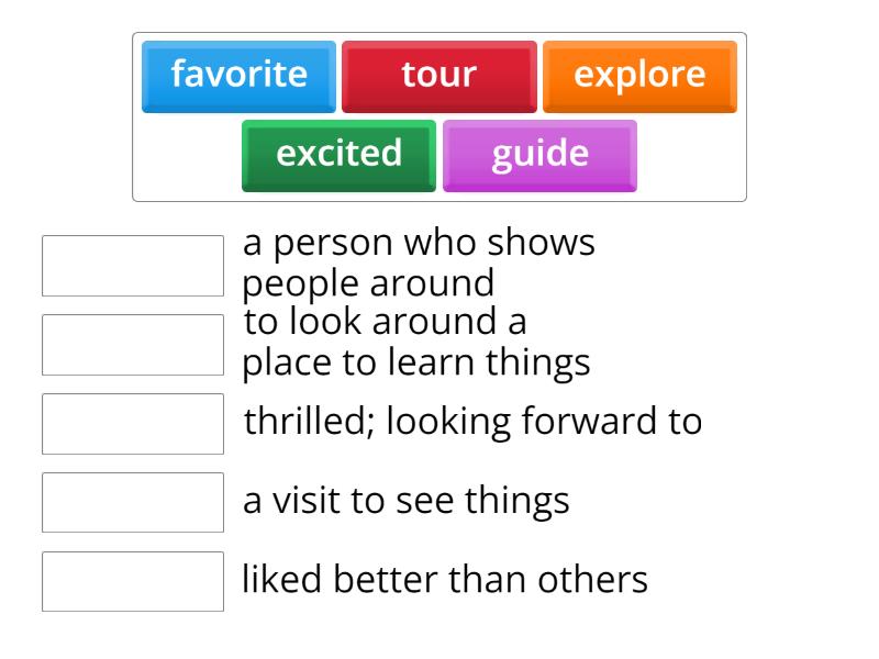 You Can't Climb a Cactus Vocabulary - Match up