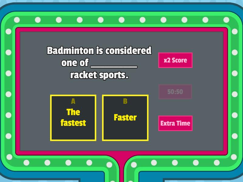 Runner I-CoZ / Practicing Superlative Game. - Gameshow quiz