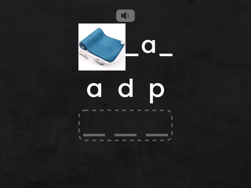 Phonics - vowel a - Анаграмма