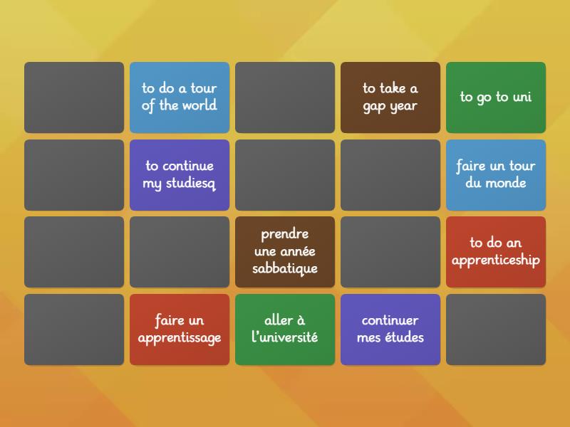 Future Plans Pairs - Matching pairs