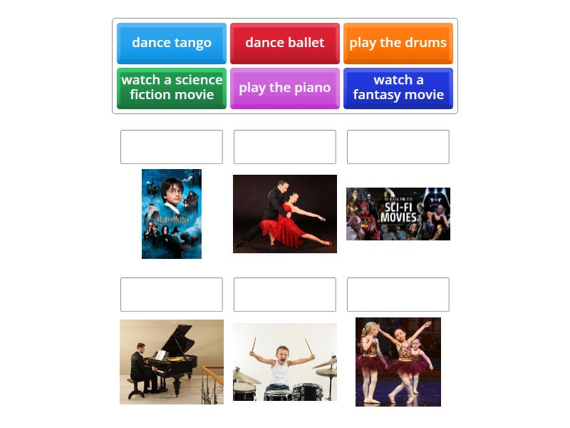 guess the activity - Match up