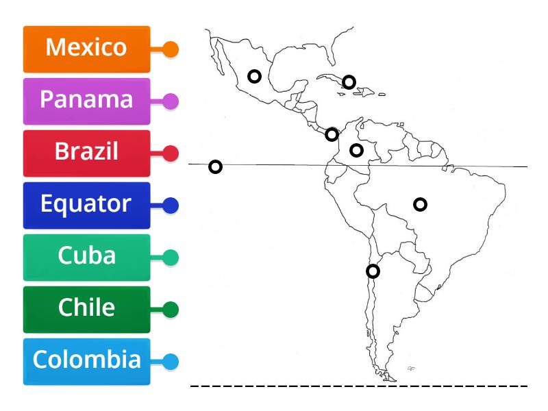 Latin America-Political Map - Labelled diagram