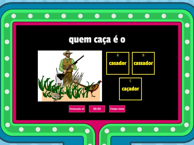 Escolha a palavra escrita corretamente 2 ano - Gameshow quiz