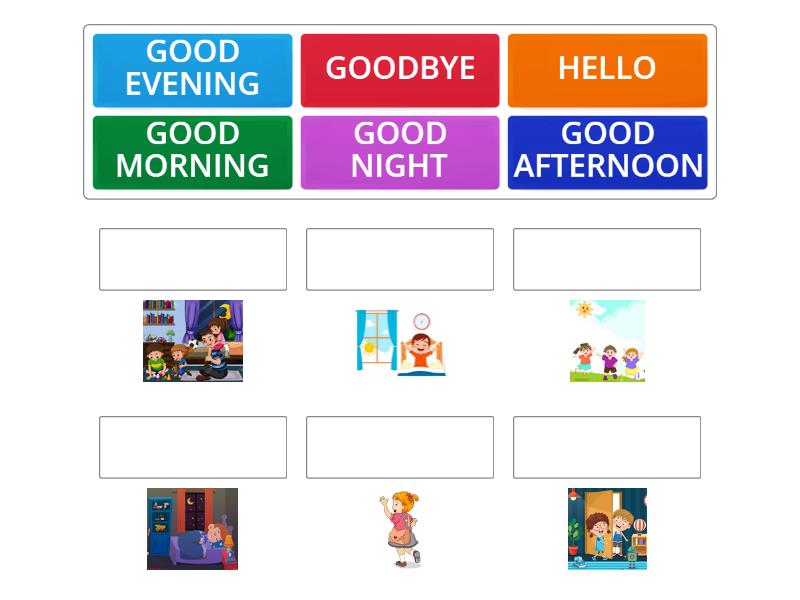 GREETINGS - SECOND GRADE - Match up