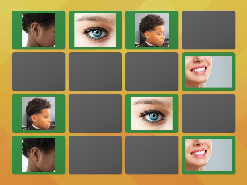 body part matching - Matching pairs