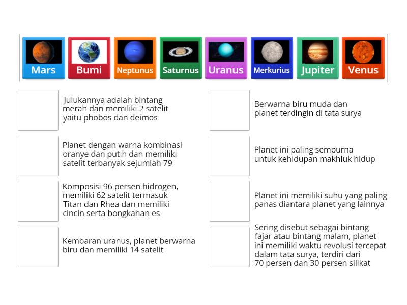 Fakta menarik planet tata surya - Match up