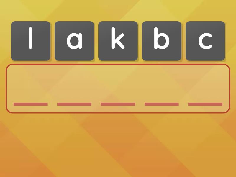 Phonic´s and spelling - Anagrama