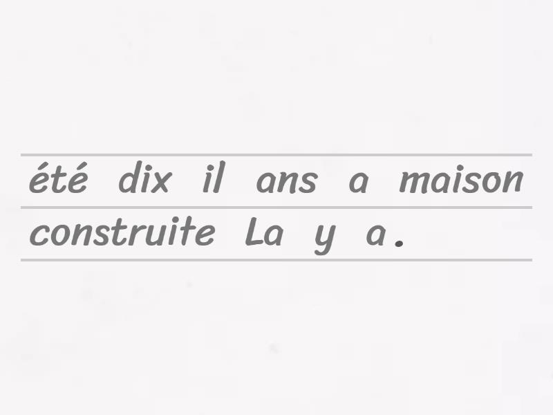 La Forme Passive Unjumble 6473