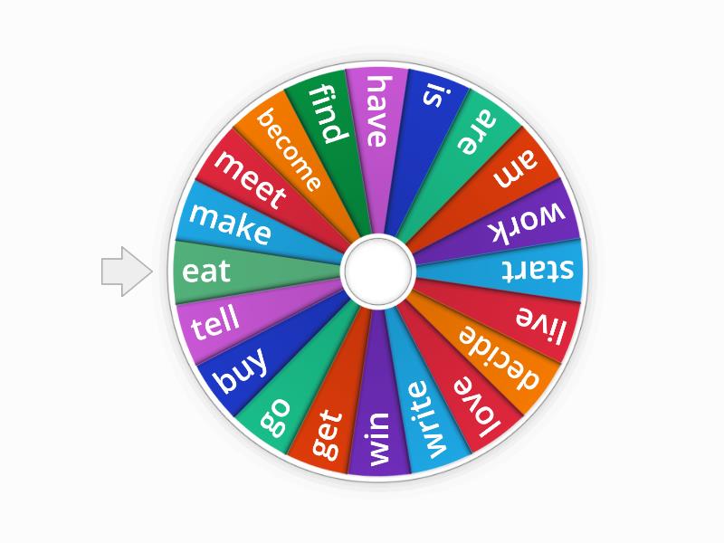 make sentences - Spin the wheel