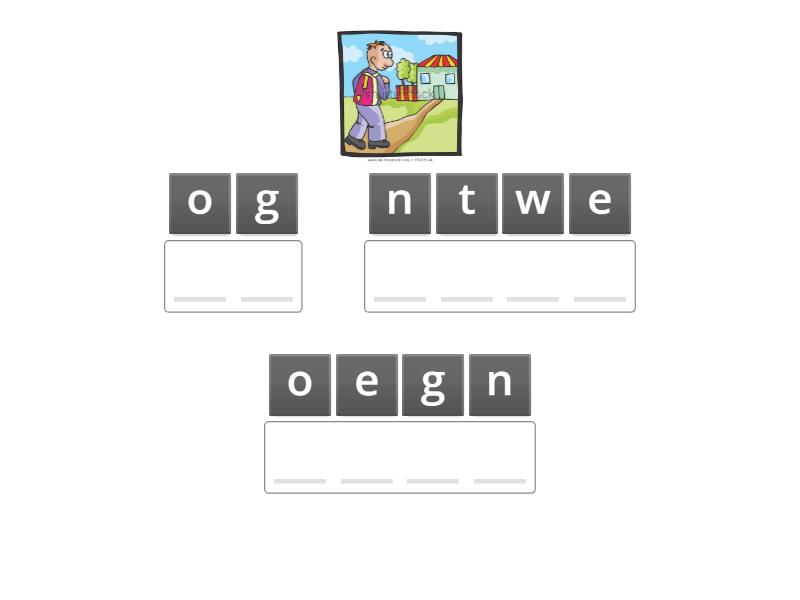 rregular verbs - Anagram