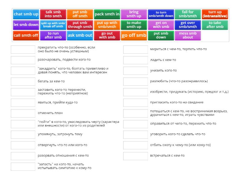 Solutions Upper Unit 5E phrasal verbs + p119 translations - Match up
