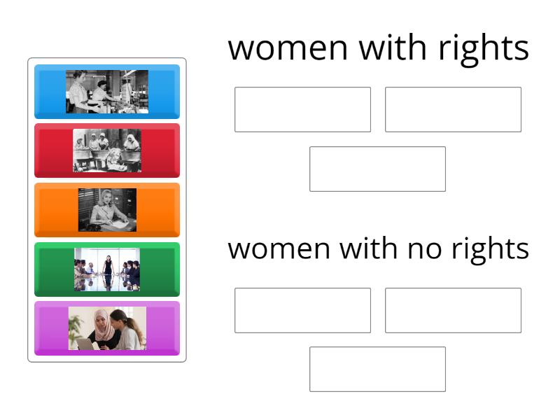 women rights - Group sort
