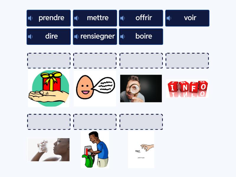 Les verbes - Match up
