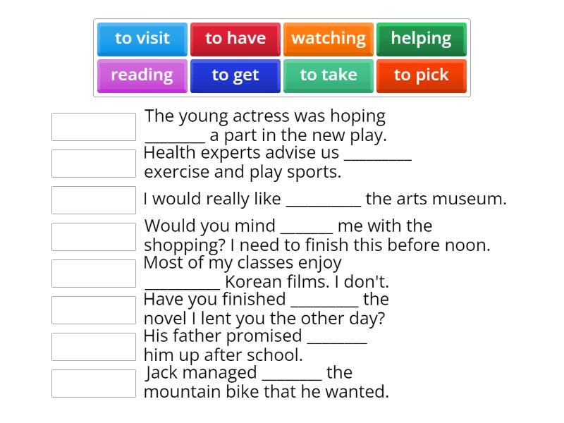 SBJ_W4_Lesson B_Mini test_Grammar - Match up