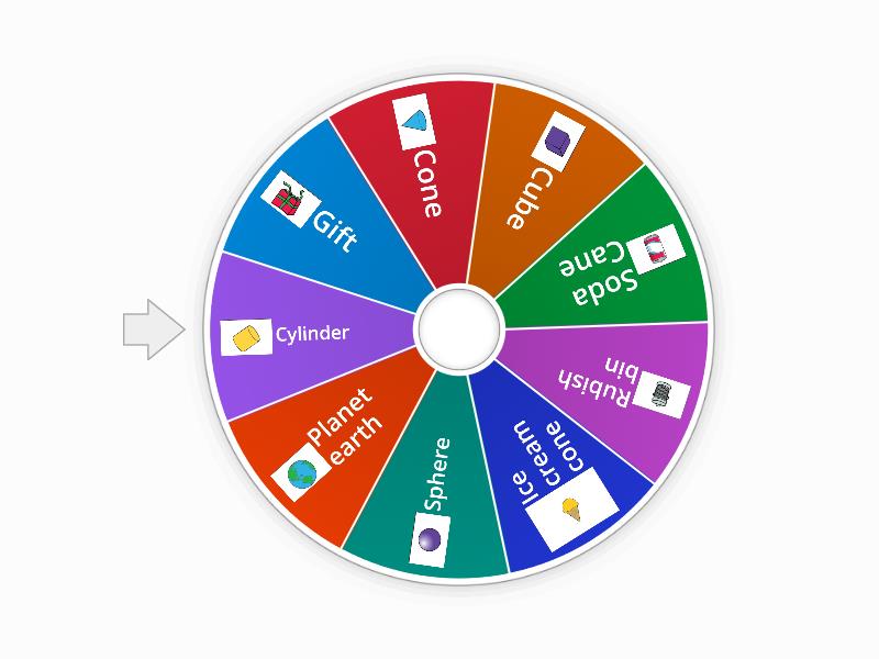 3D SHAPES - Spin the wheel