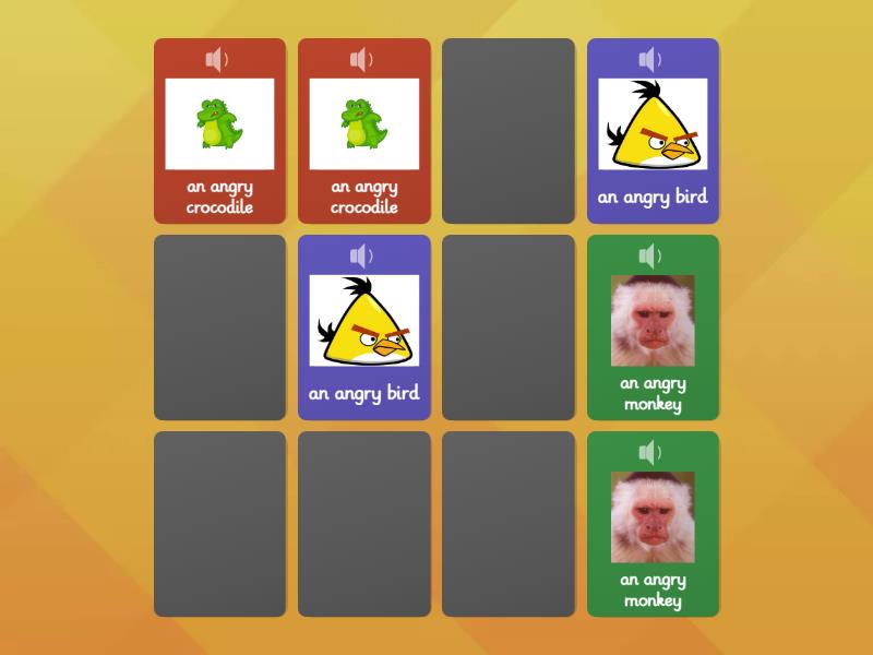 angry pairs - Matching pairs