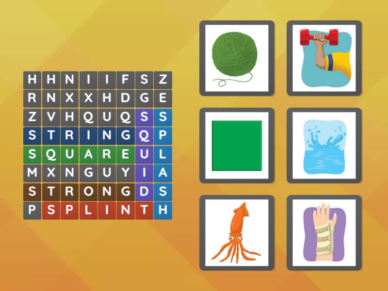 Oxford Phonics sk-sc-spr-str-spl-squ - Wordsearch