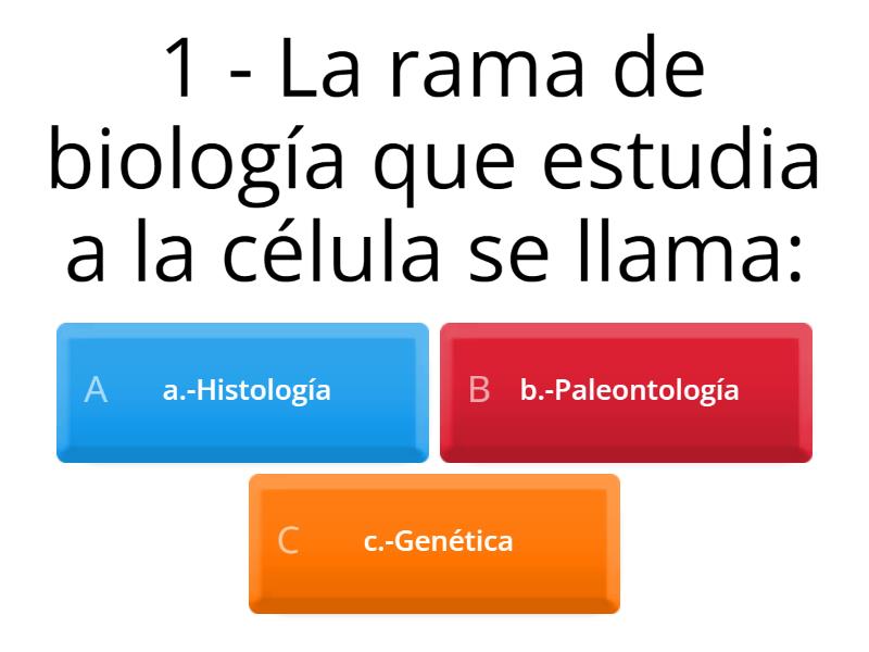 BIOLOGIA Axel serrano - Cuestionario